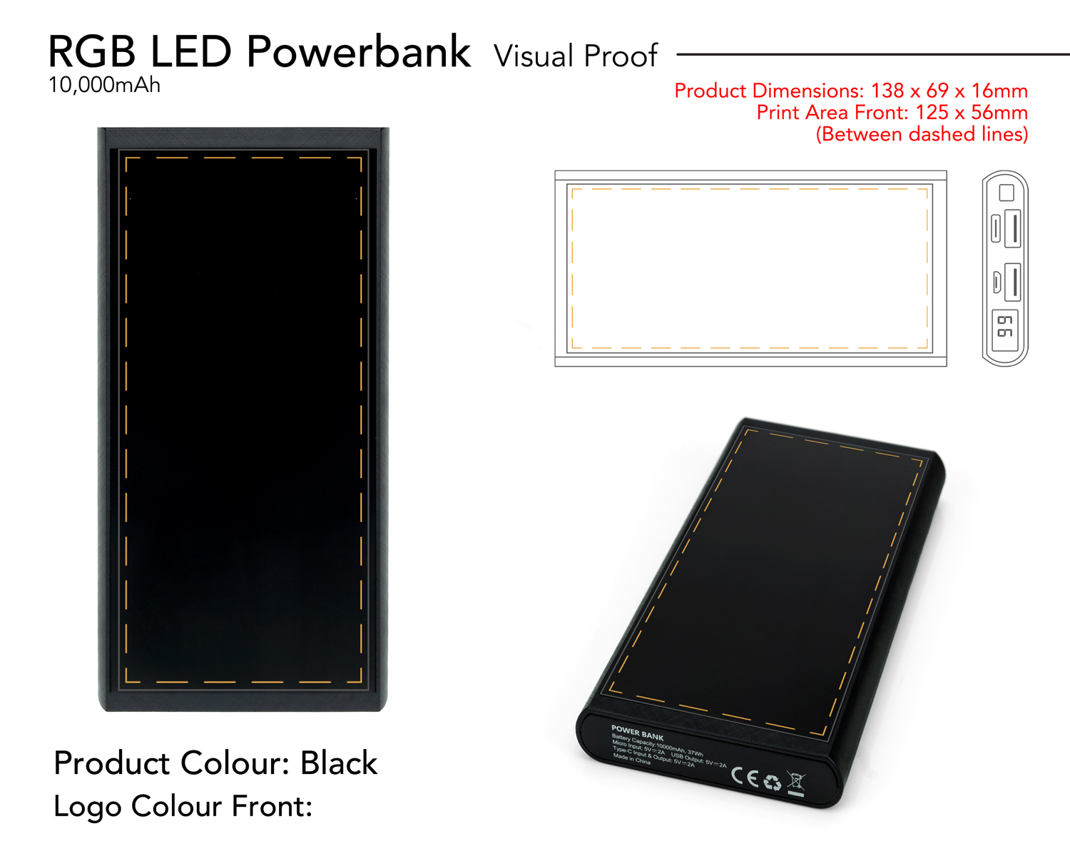 RGB LED Powerbank - Will International